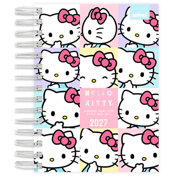 Agenda diária 2027, Hello Kitty, 176 folhas, 2750870, Spiral Hki - PT 1 ...