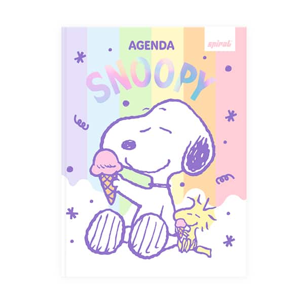 Agenda escolar permanente, Snoopy, 114 folhas, 2751099, Spiral Sno - PT ...