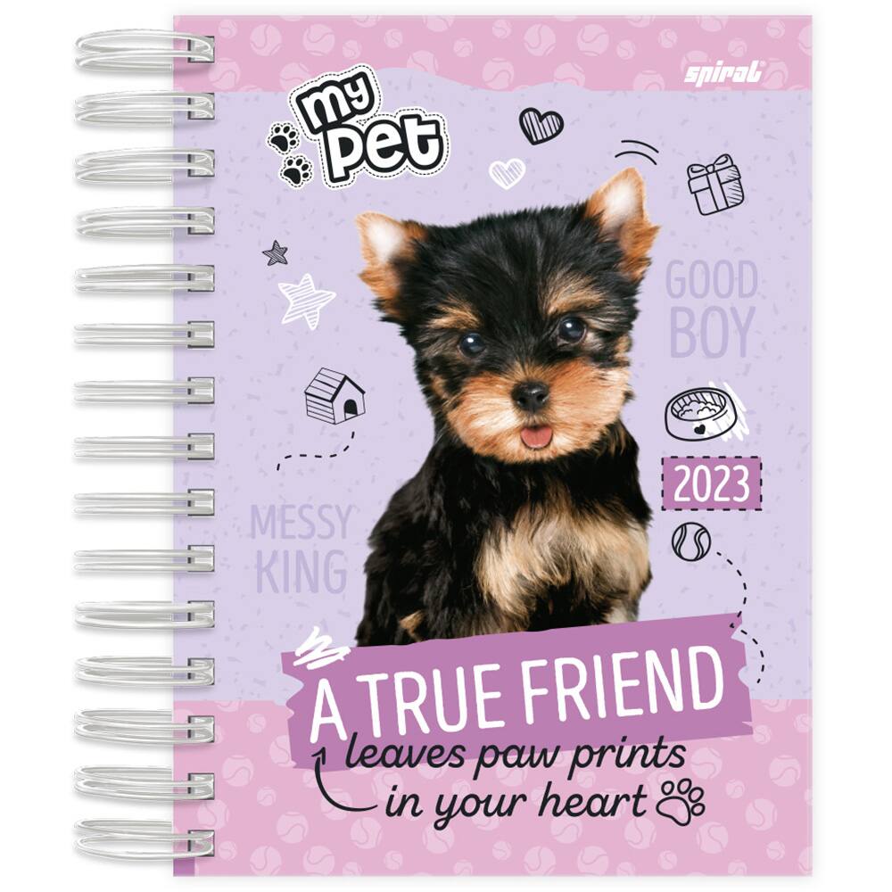 Agenda diária My Pet 2023, 2331501, Spiral Pet - PT 1 UN
