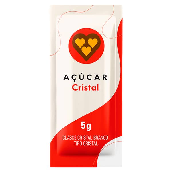 Açúcar cristal branco sachê 5g, Tres Corações - CX 400 UN - Coffee ...