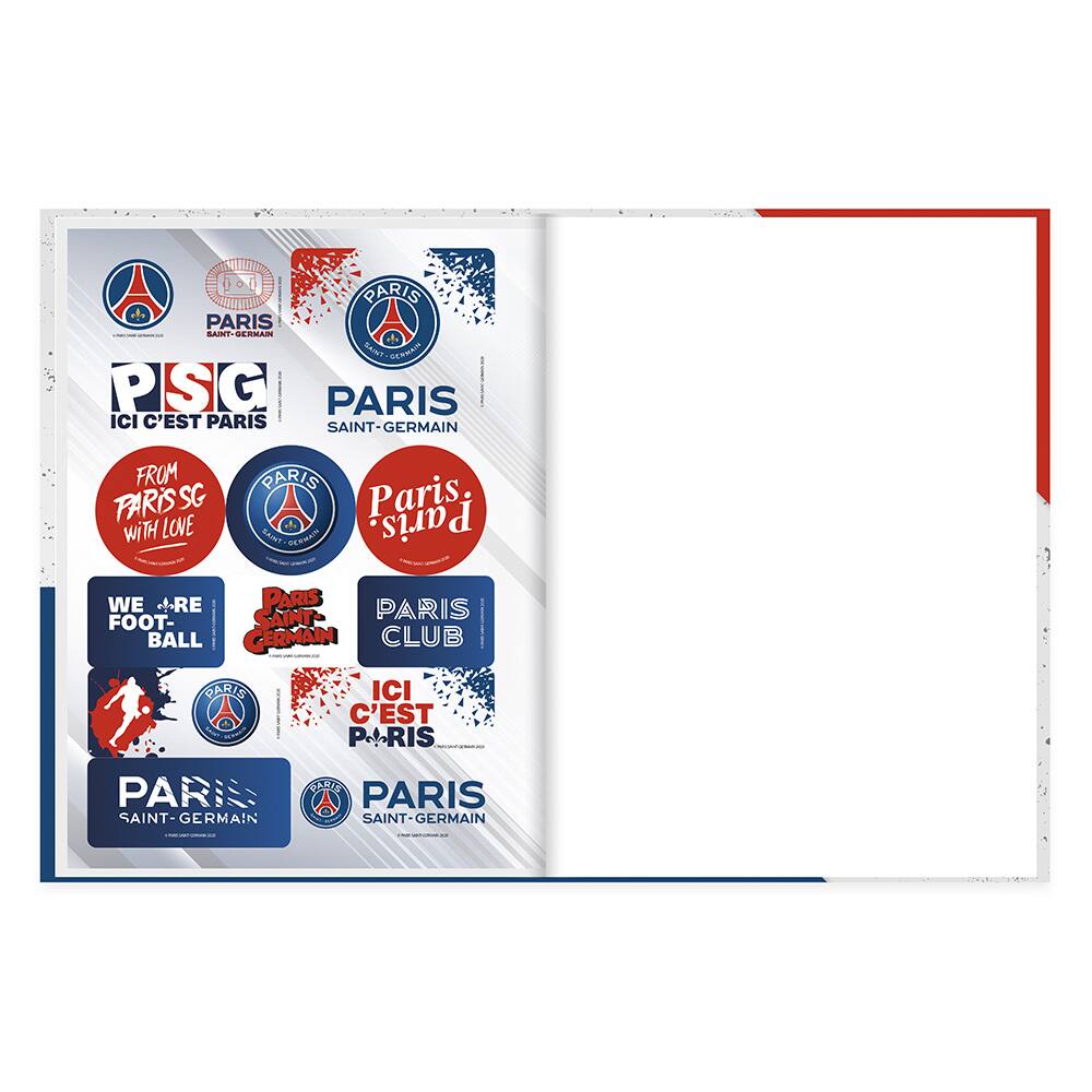 Caderno Universitário Capa Dura Costurado 80 folhas, Paris Saint ...