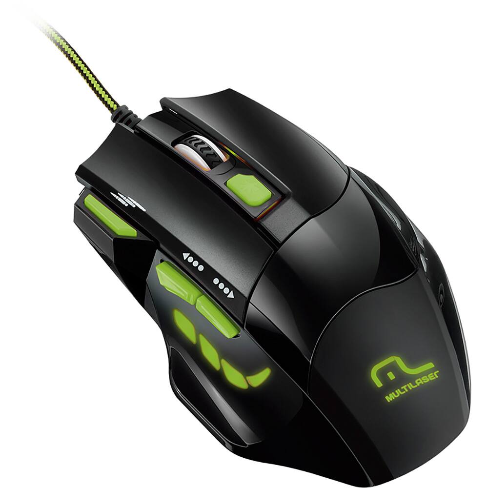 Mouse Gamer usb 2400 Dpi XGamer Fire Button verde MO208 Multilaser CX 1 ...