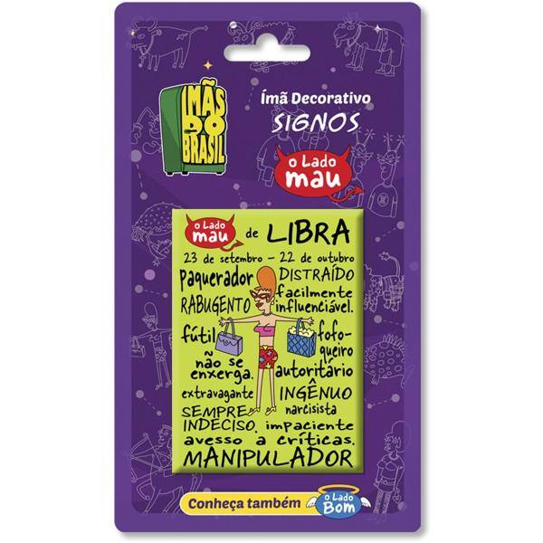 Imã signo Libra mau Imãs do Brasil BT 1 UN - Apresentação - Kalunga