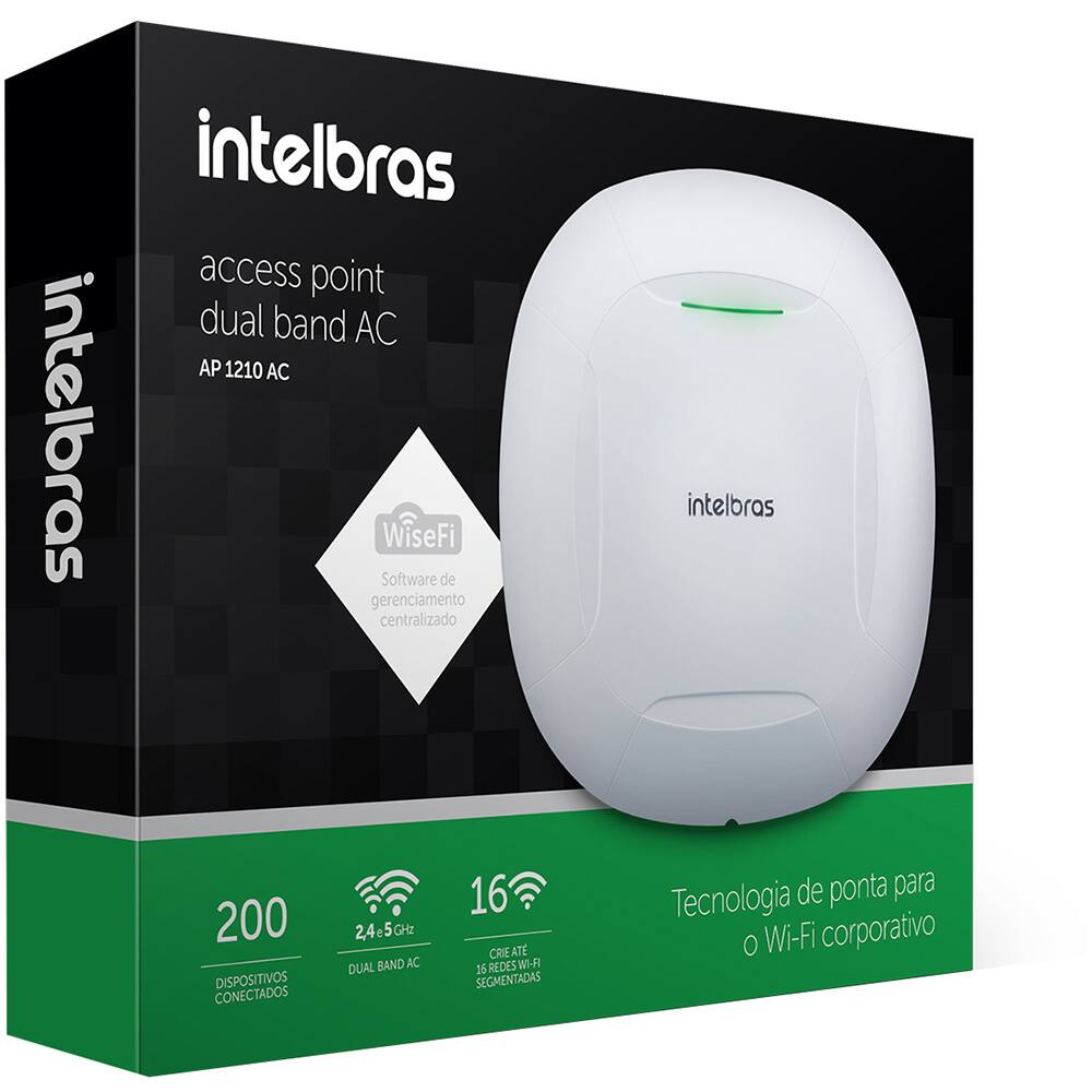 Access Point Wireless 1200Mpbs Dualband AP1210AC Intelbras CX 1 UN ...