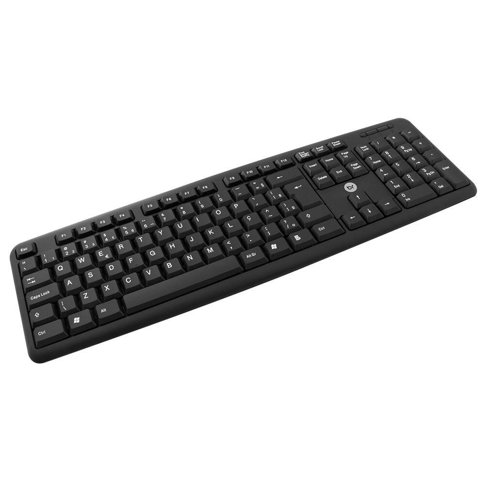 Teclado ps2 preto 01824 Bright CX 1 UN - Informática - Kalunga