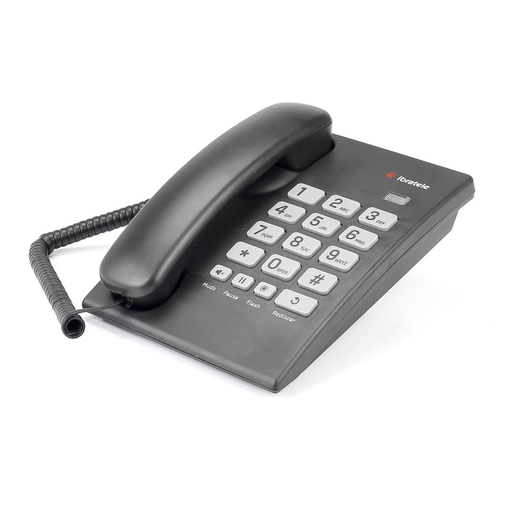 Telefone de mesa, Preto, 04566B, Ibratele - CX 1 UN - Smartphones ...