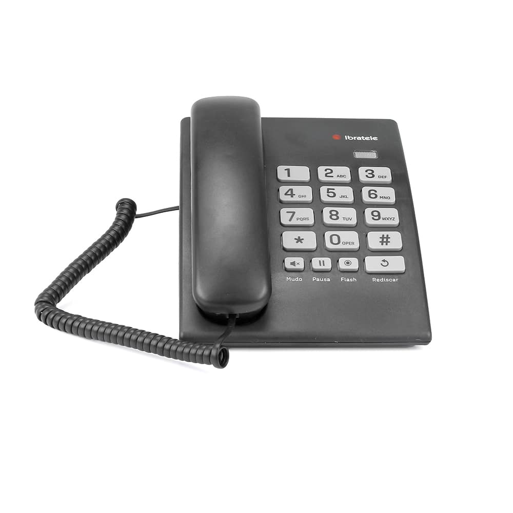 Telefone de mesa, Preto, 04566B, Ibratele - CX 1 UN - Smartphones ...