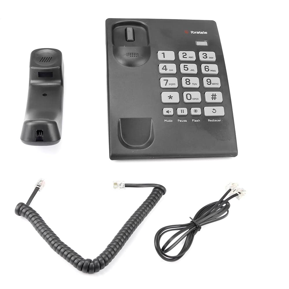 Telefone de mesa, Preto, 04566B, Ibratele - CX 1 UN - Smartphones ...