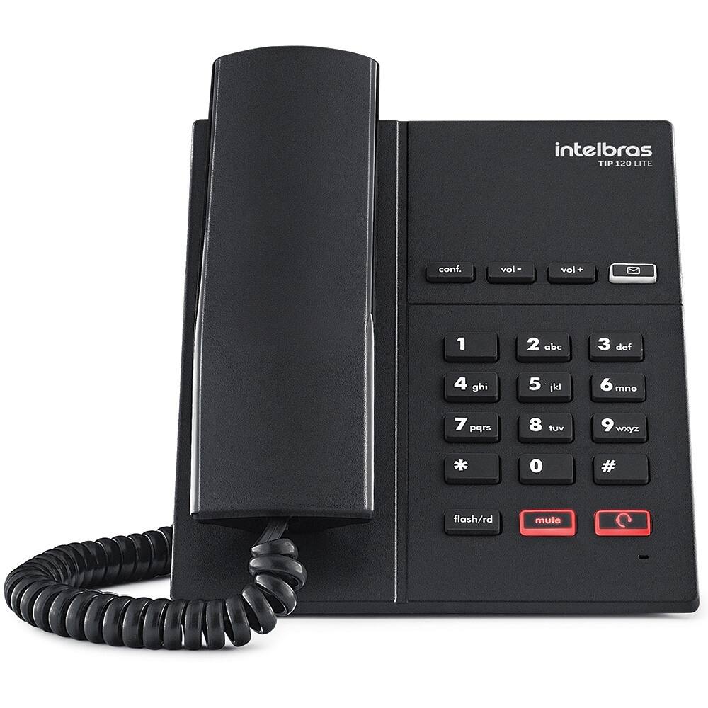 Telefone IP / VOIP preto TIP120I Intelbras CX 1 UN - Smartphones ...