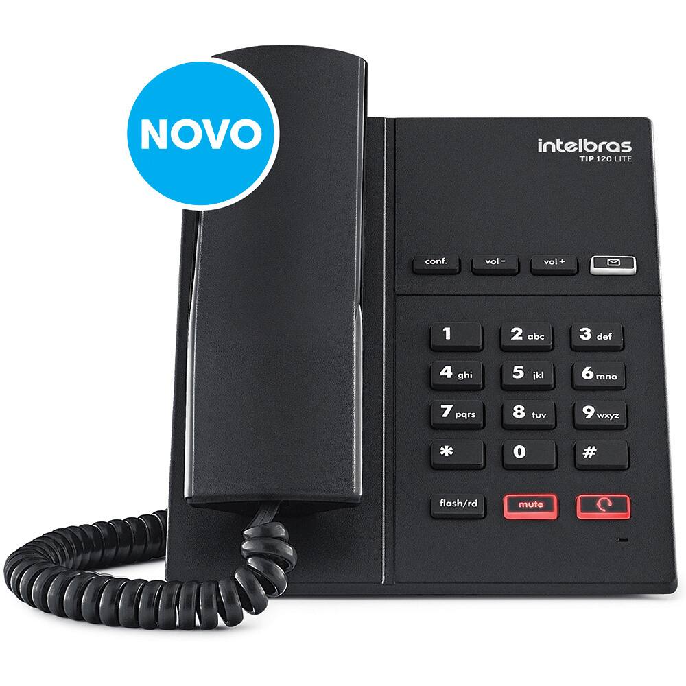 Telefone IP / VOIP preto TIP120I Intelbras CX 1 UN - Smartphones ...