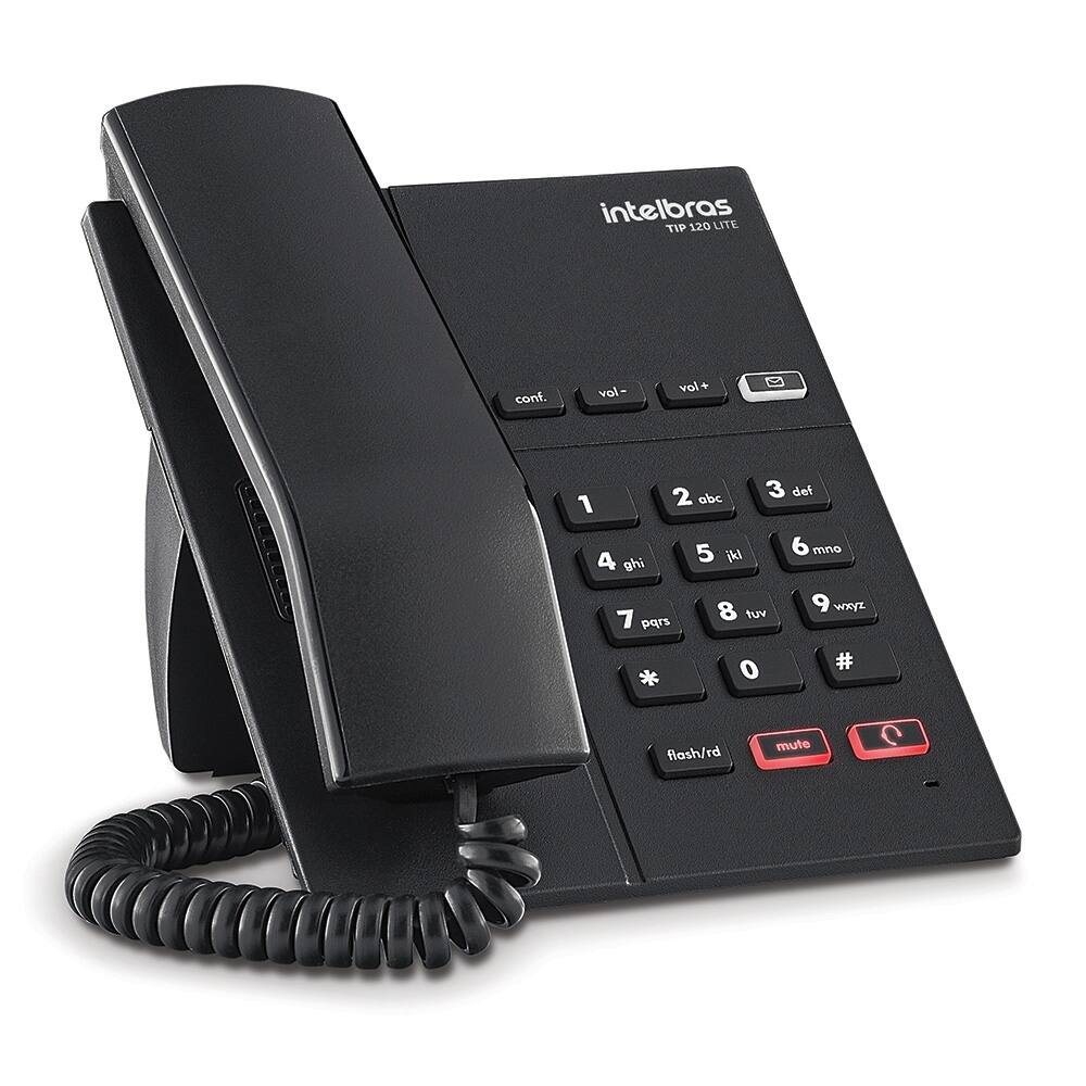 Telefone IP / VOIP preto TIP120I Intelbras CX 1 UN - Smartphones ...