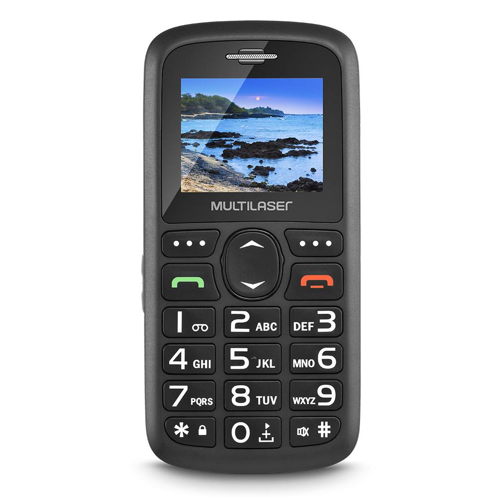 Telefone celular Vita Dual Chip VGA 1.8" Preto P9048 Multilaser ...