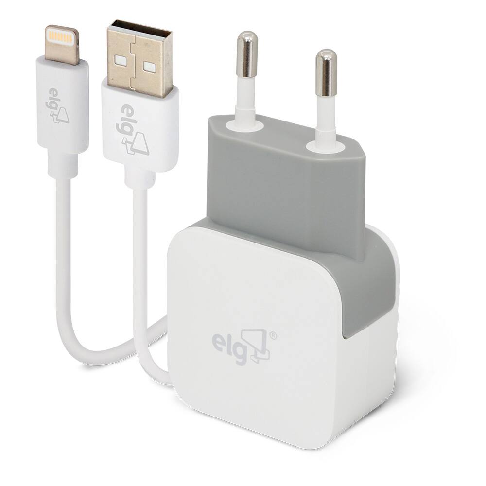 Carregador de tomada c/1 porta USB bivolt + cabo Lightning KT810WC ... Carregador de tomada c/1 porta USB bivolt + cabo Lightning KT810WC ...