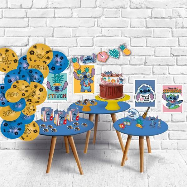 Kit Festa Infantil Stitch, Festcolor - PT 1 UN - Festas - Kalunga