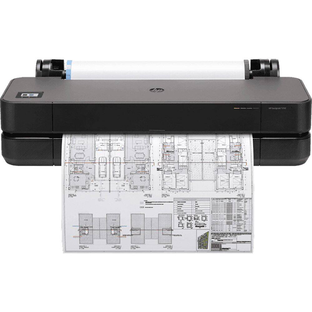 Impressora plotter 24", Designjet T250, 5HB06A + Alimentador automático ...
